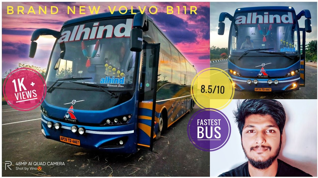 Alhind Travels Brand New VOLVO B11R | Hyderabad 🔄 Bangalore | Travel ...