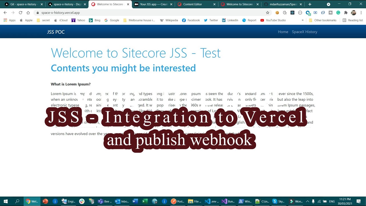 Sitecore JSS - Integrate your JSS-next app to Vercel and how to handle ...