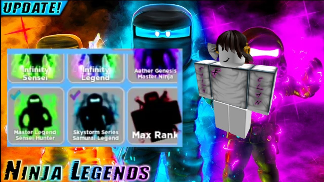 NINJA LEGENDS UPDATE/ GETTING MAX RANK | Roblox | - YouTube