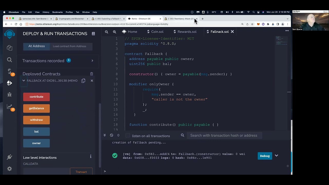 Exploiting a Fallback Function - YouTube