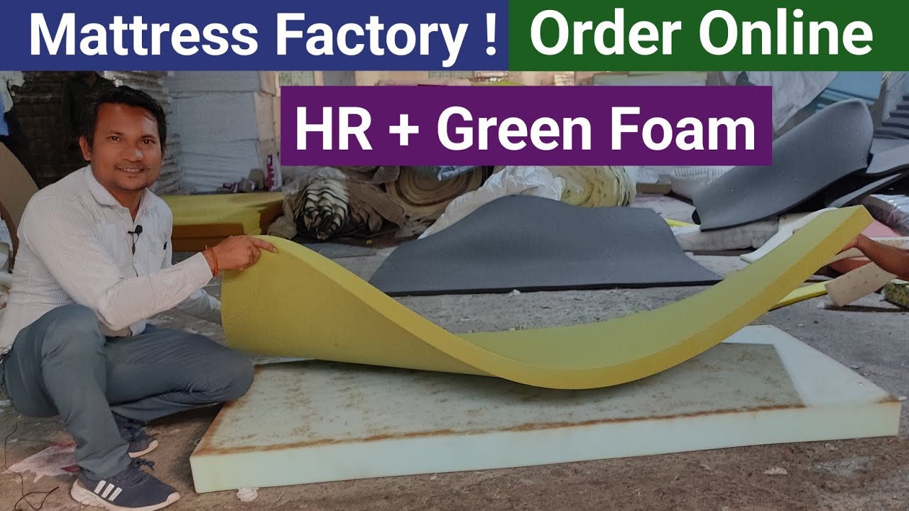 Online Mattress at Best Price! Mattress Manufacturing Process! HR Foam ...