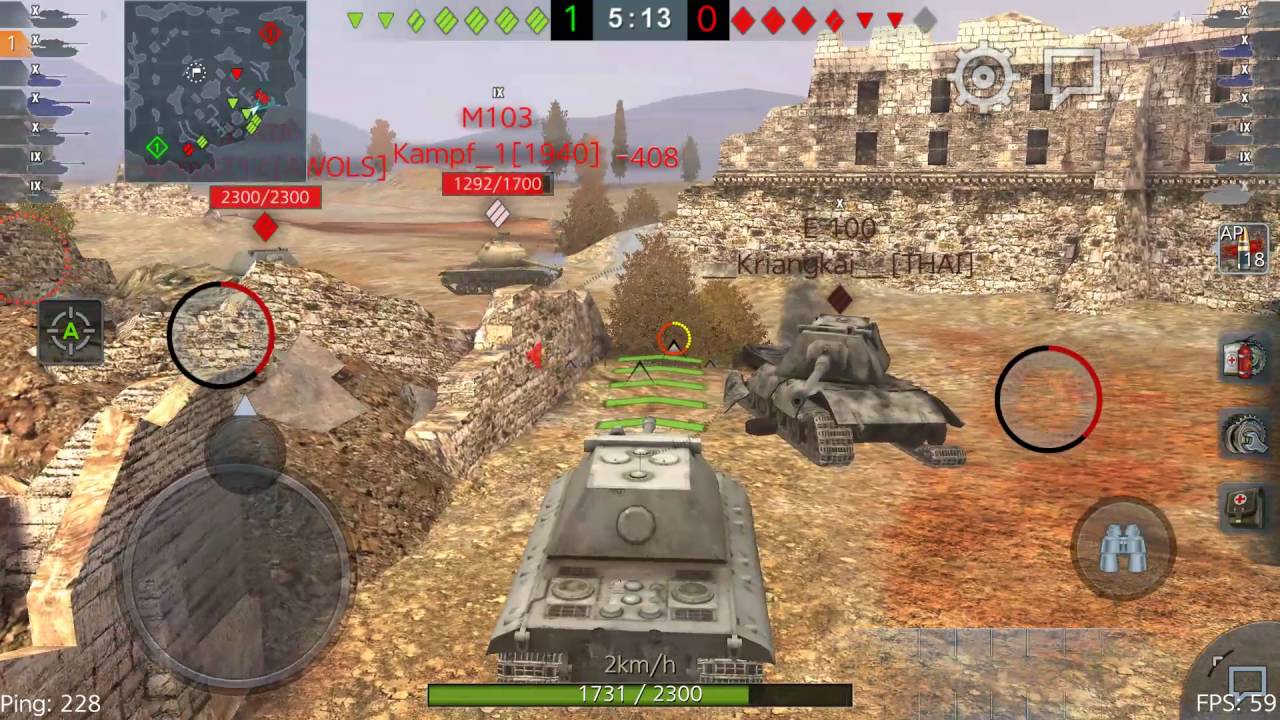 WoT-Blitz How to play E100//논나 보이스팩//Fort despair - YouTube