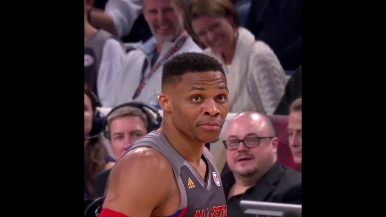 Russell Westbrook Reaction After Hitting 3 Points | NBA All Star Game ...