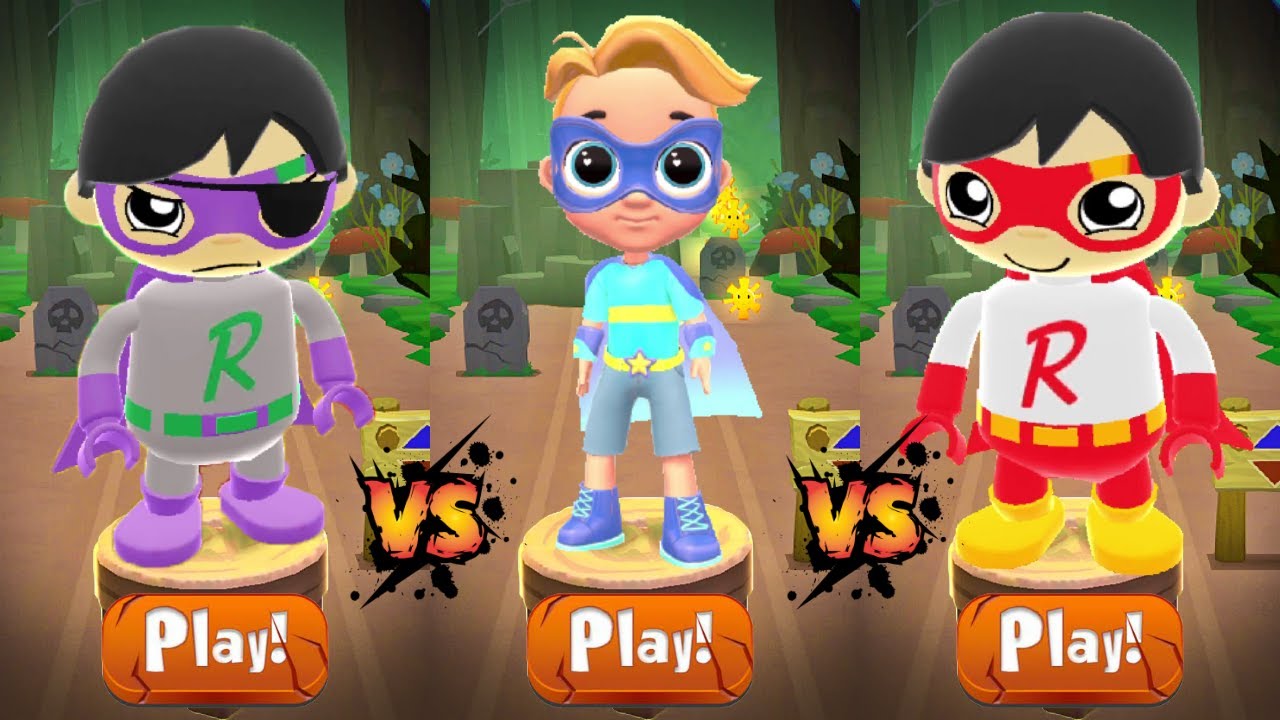 Tag with Ryan vs Diana Pet Dash Hero Special Video - Red & Dark Titan ...