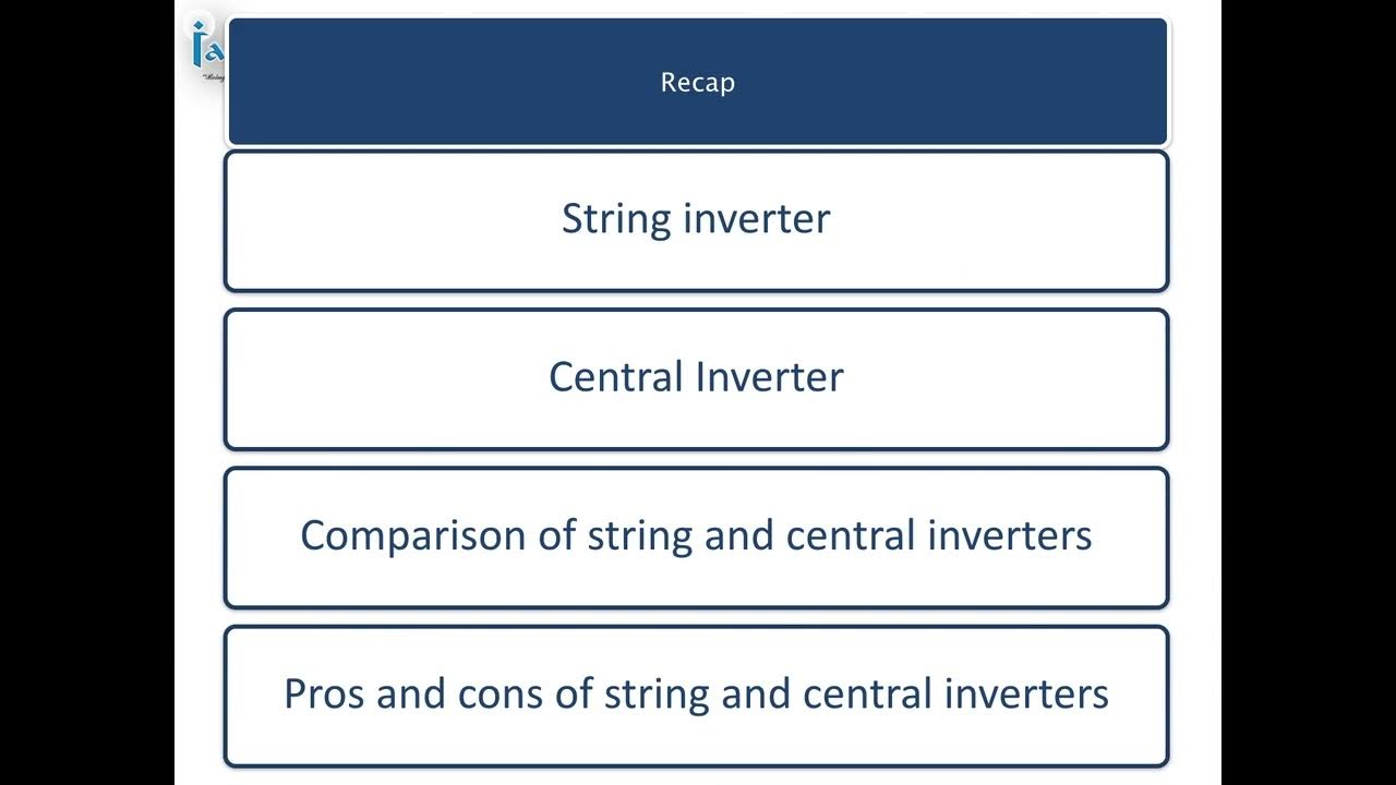 Chapter 5 – String Vs Central Inverters - Recap - YouTube