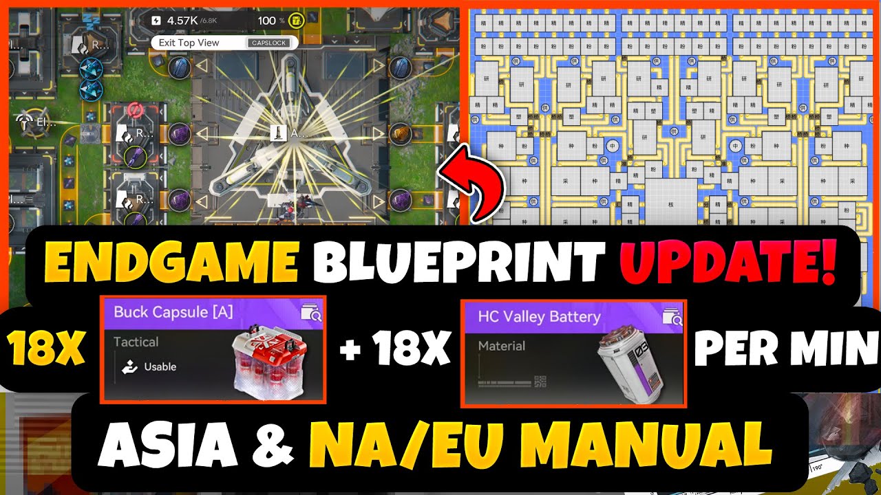 New UPDATED Endgame Blueprints For Arknights Endfield | Extra Layout ...