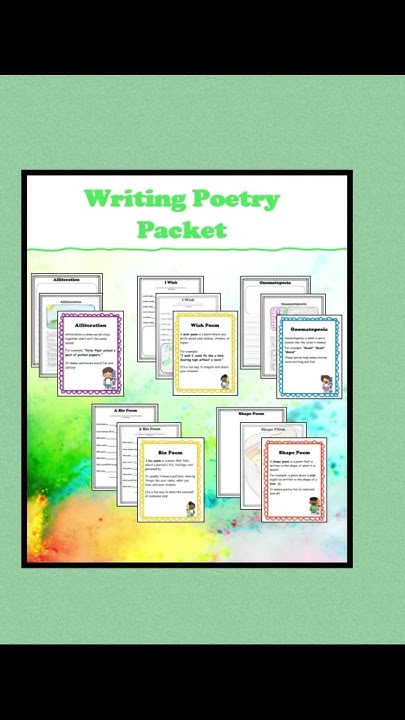 🌸Poetry Writing Pack 🌸 - YouTube