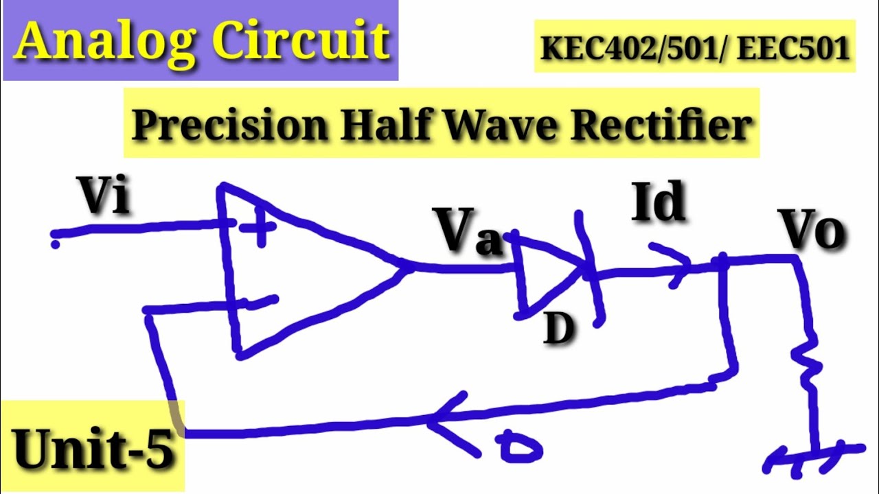 Analog Circuit Lecture -55/ Precision Rectifier Explain - YouTube