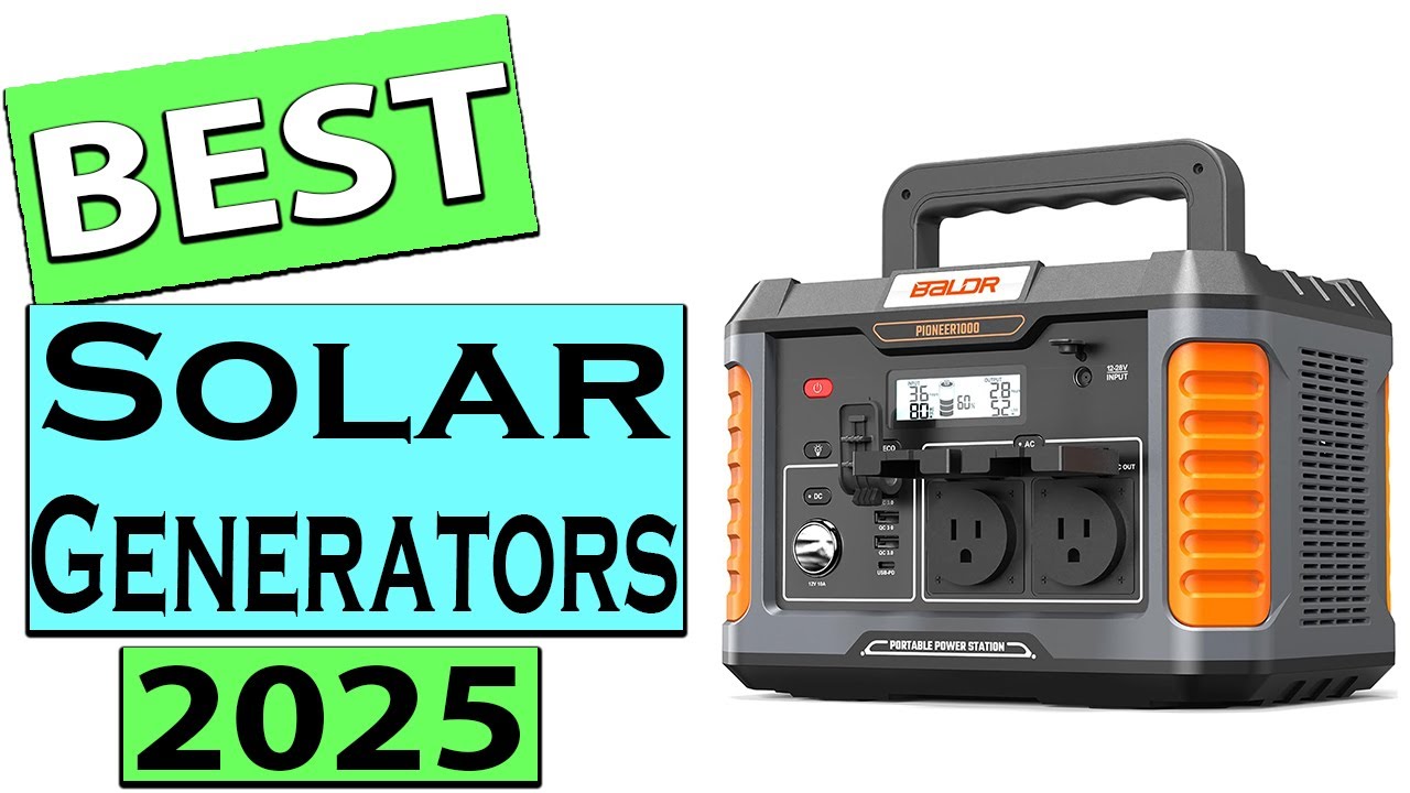 Best Portable Solar Generators 2025 - Top 3 Solar Power Stations ...