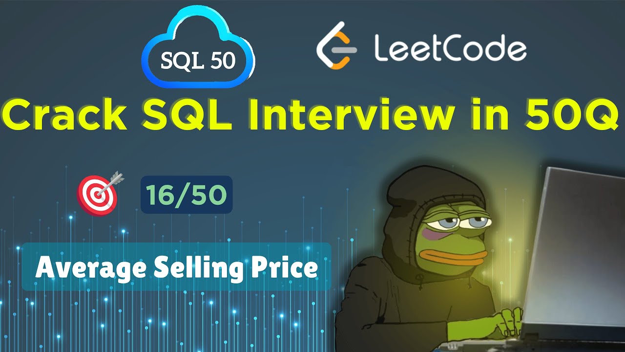 🛢️LeetCode SQL50 - 16: Average Selling Price - YouTube