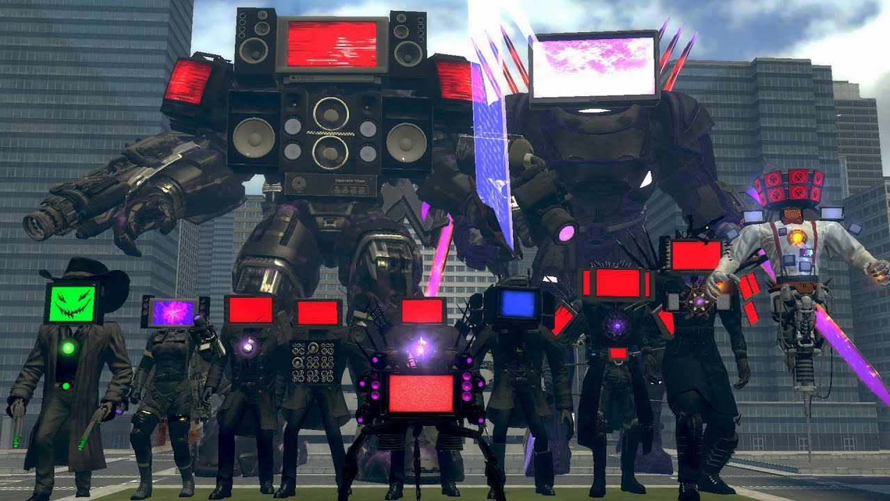 ALL SIZE OF ENERGIZED CAMERAMAN TITAN VS SKIBIDI TOILET BOSSES in Garry ...