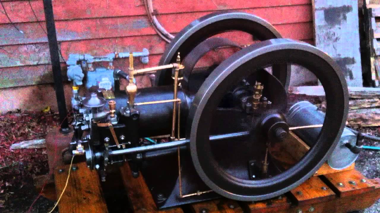 6 HP Ohio Gas Engine Running - YouTube