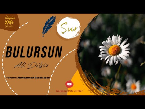 Ali Dilsiz | Bulursun - M. Burak Esen Yorumuyla #şiir