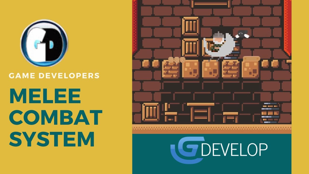 Gdevelop FREE VISUAL Game Engine: MELEE COMBAT SYSTEM (PART I) - YouTube