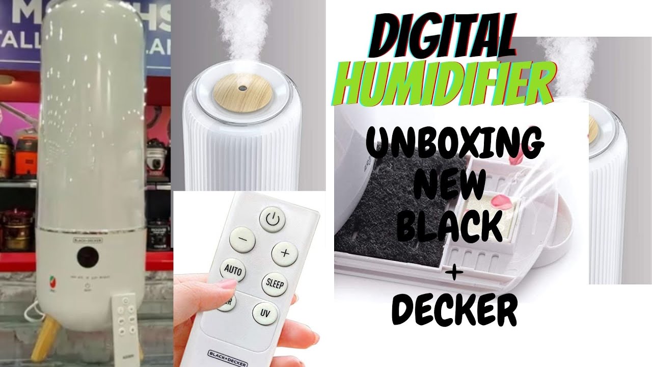 Unboxing Black + Decker 6L Digital Humidifier with Remote Control ...