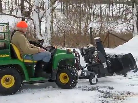 Blowing Snow with the Gator-Berco Snow Blower Combo at Shady Grove Farm ...