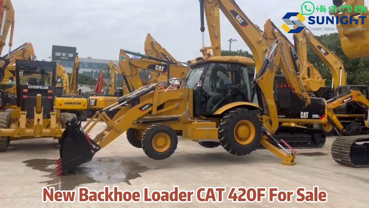 New CAT Backhoe 420F Made in 2024 Year with Cummis Engine and Working ...