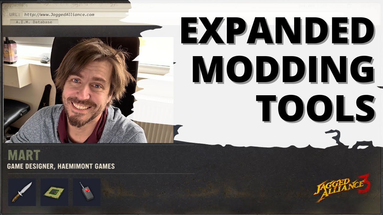 Expanded Modding tools | Jagged Alliance 3 | DevStream 32 - YouTube