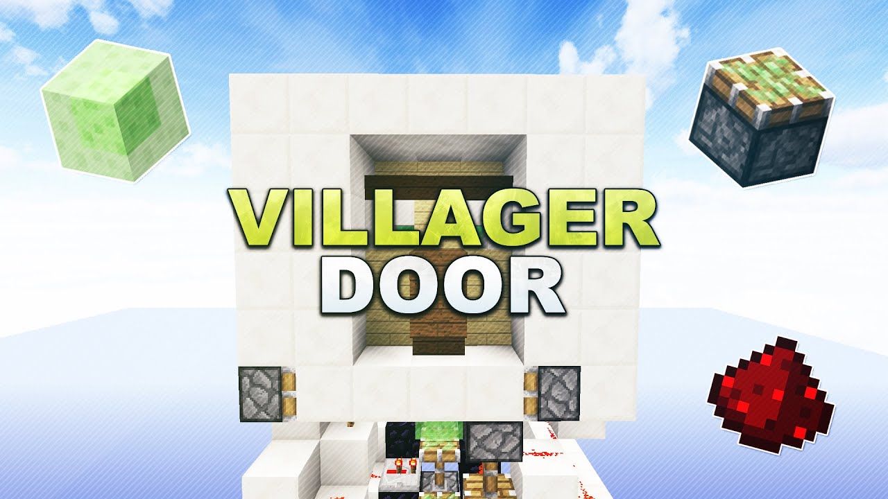 Minecraft - Villager Door - Tutorial 1.17 - YouTube
