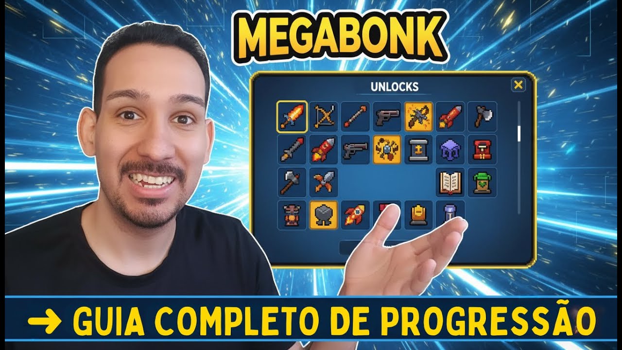 MEGA BONK – GUIA COMPLETO DE PROGRESSÃO 💥 Como Desbloquear Armas ...