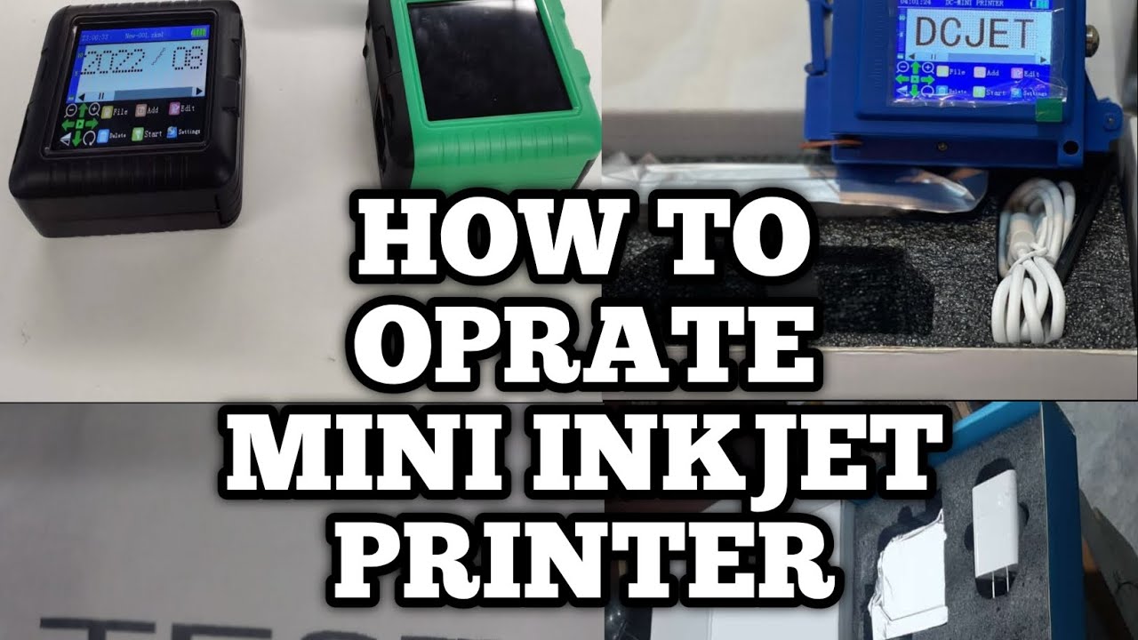 How to oprate how to use mini inkjet printer All models Dc jet 1750 ...