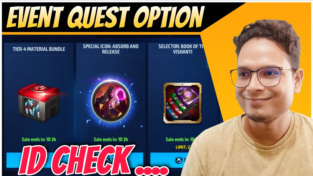Best Option in Event Quest and Id Check - YouTube