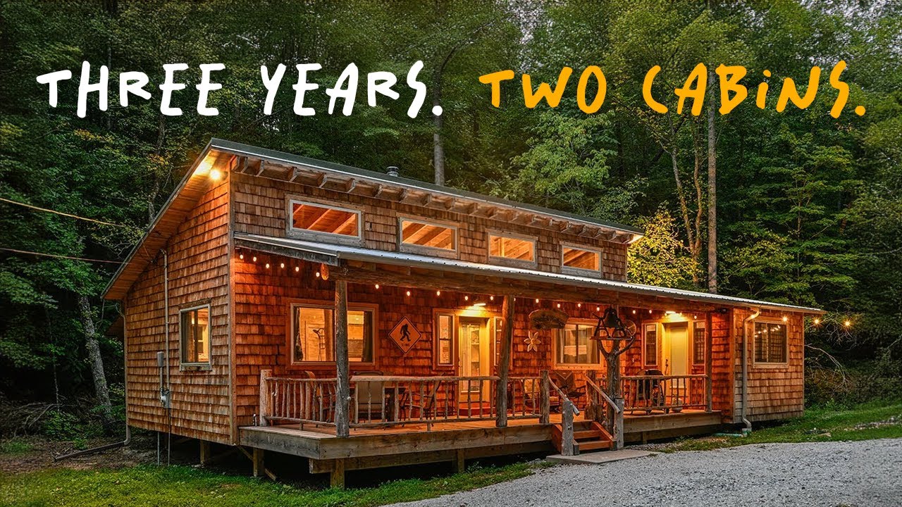 3 Years of Building Cabins in the Woods - YouTube