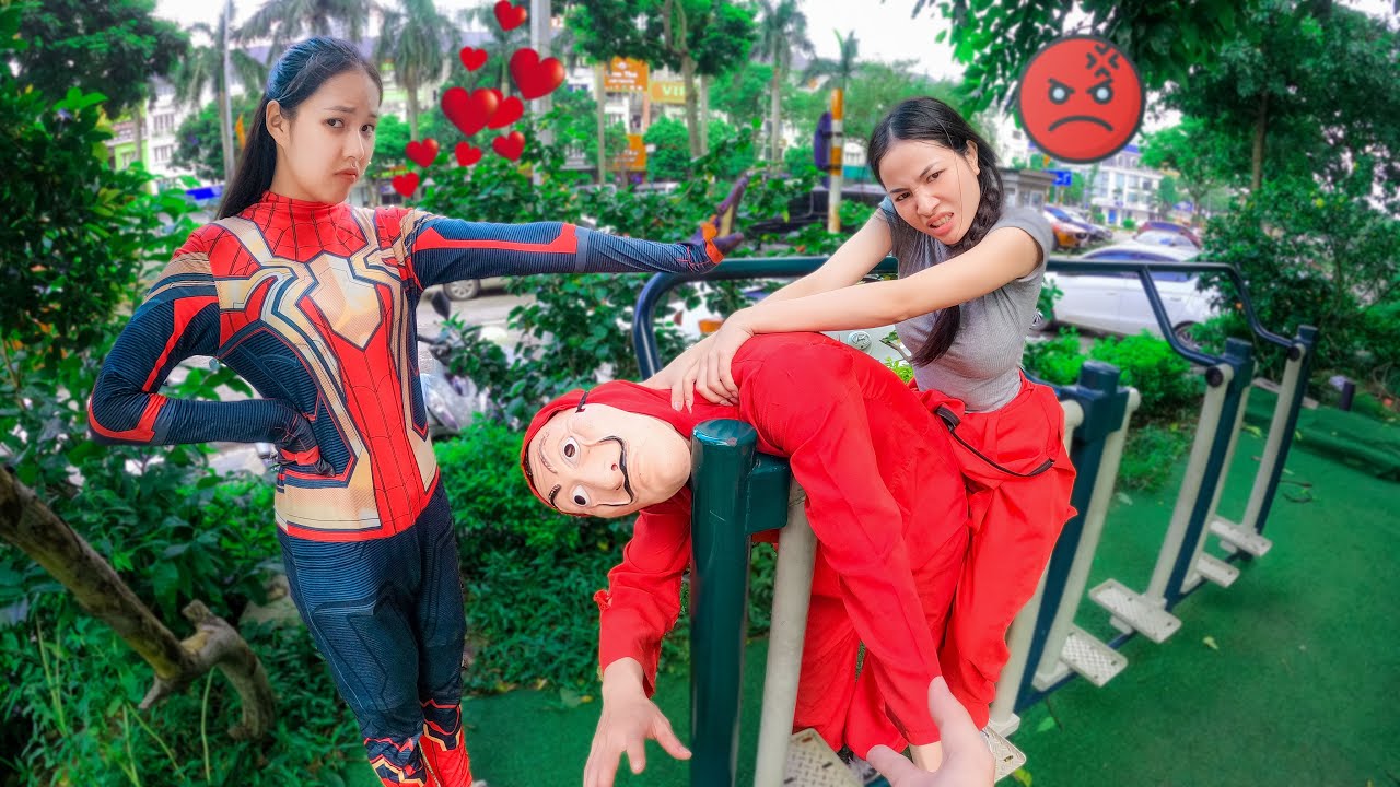 MONEY HEIST ESCAPING ANGRY GIRLFRIEND in REAL LIFE (Parkour POV) - YouTube