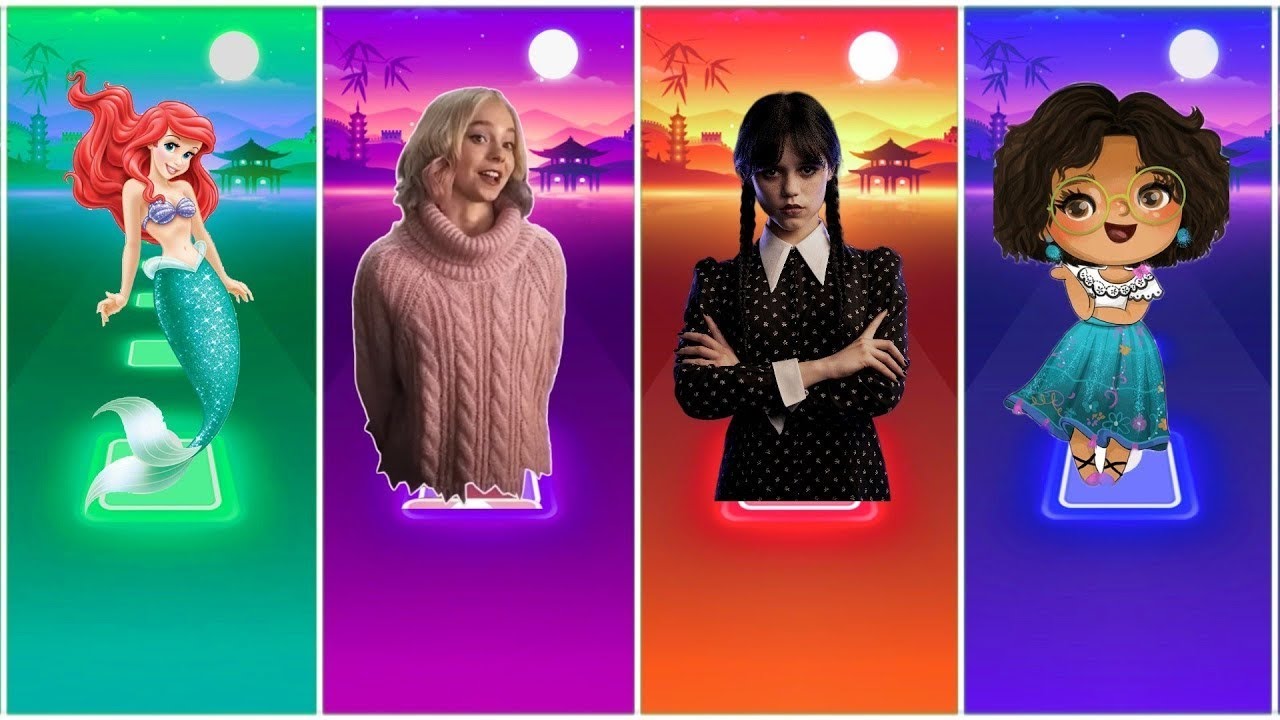 !! The Little Mermaid 🆚 Encanto Mirabel 🆚 Wednesday Addams 🆚 Emma Myres ...