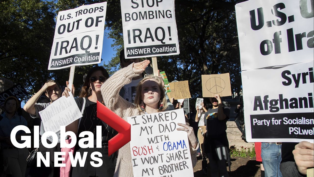 70 U.S. cities rally against Soleimani strike - YouTube