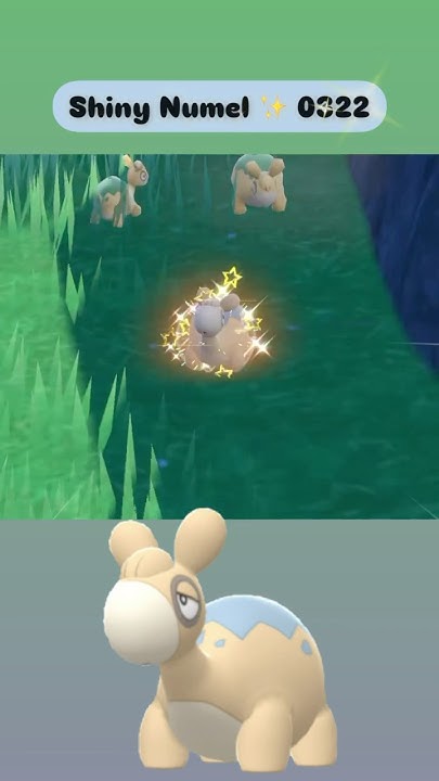 Shiny Numel 0322 caught in Pokemon Scarlet with Isolated Encounter - YouTube