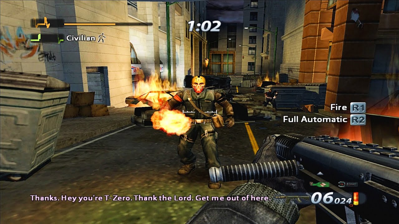 Urban Chaos: Riot Response PS2 Walkthrough # 2 (EMERGENCY: DOWNTOWN ...