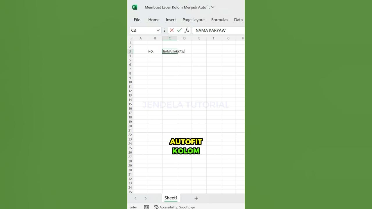 AUTOFIT KOLOM DI EXCEL‼️ #belajarexcel #exceltips #excelhacks #exceltutorial #excel #microsoft ...