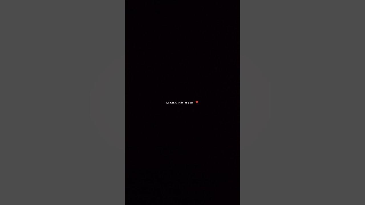🥀tu Hi Hai Aasqui Arijit Singh Whatsapp Status Black Screen