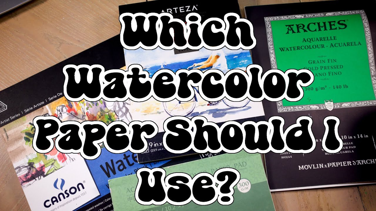 Sample 6 different watercolor papers with me! - YouTube