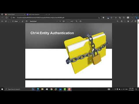 computer security : Entity Authentication شرح - YouTube