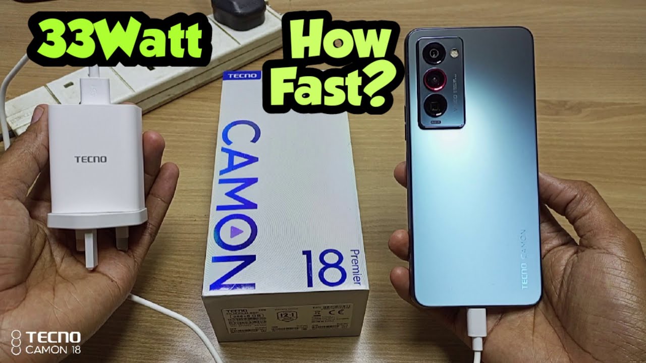 Tecno Camon 18 Premier Charging Experiment With 33Watt Flash Charger ...
