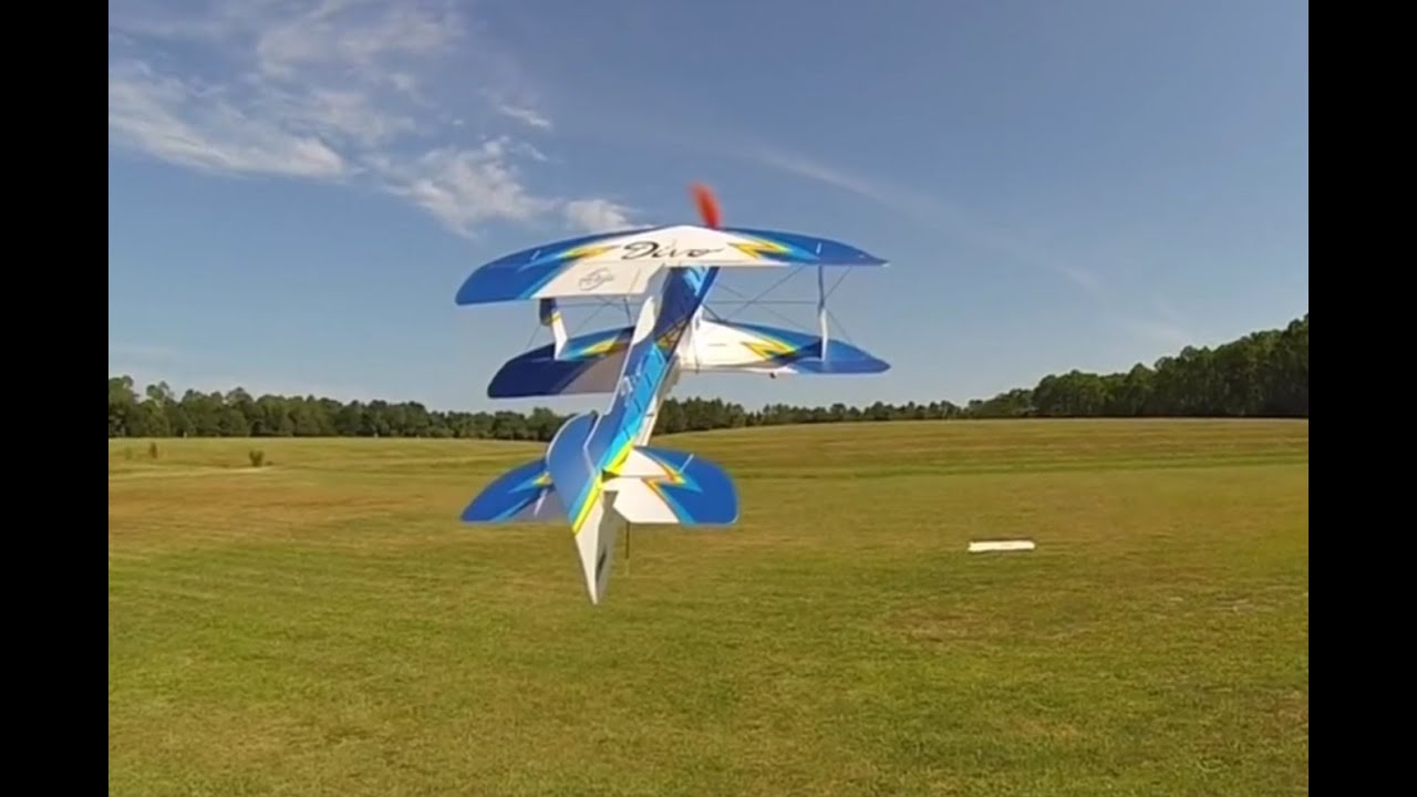 DIVO 3D Aerobatic Biplane Flight Eflite - YouTube