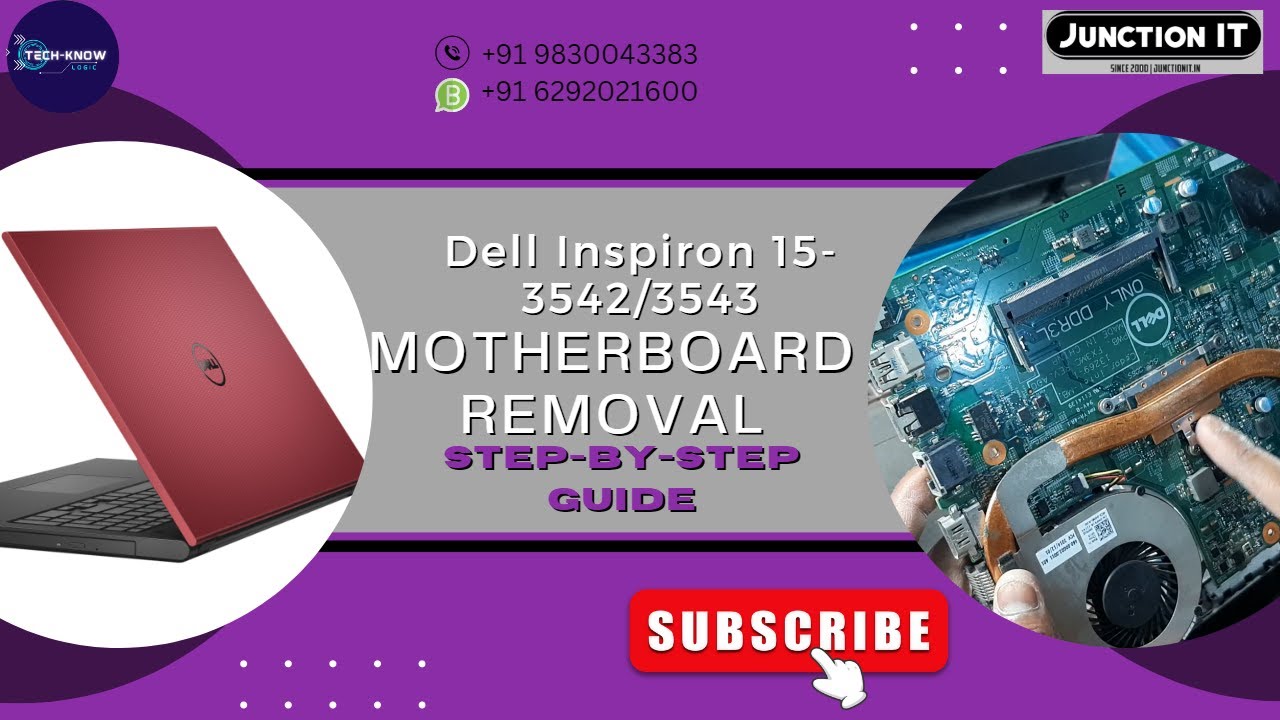 Dell Inspiron 15 3543 Laptop Motherboard Removal:Step-By-Guide|Dell ...