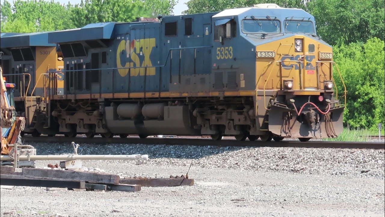 CSX Q169 Intermodal Double-Stack Train from Fostoria, Ohio June 12, 2021 - YouTube