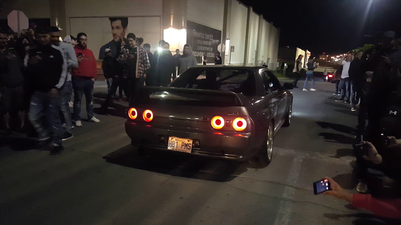 R32 GTR 600whp 2step burnout - YouTube