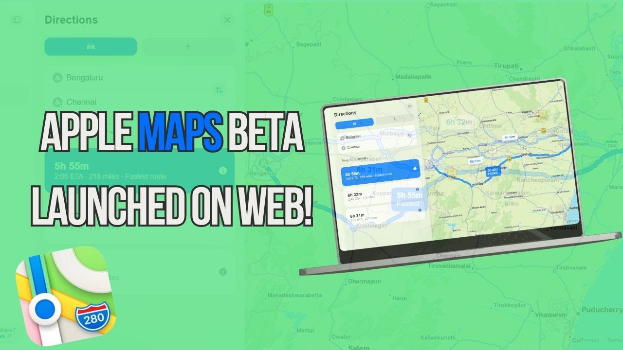 Apple Maps Beta Launched on Web! - YouTube