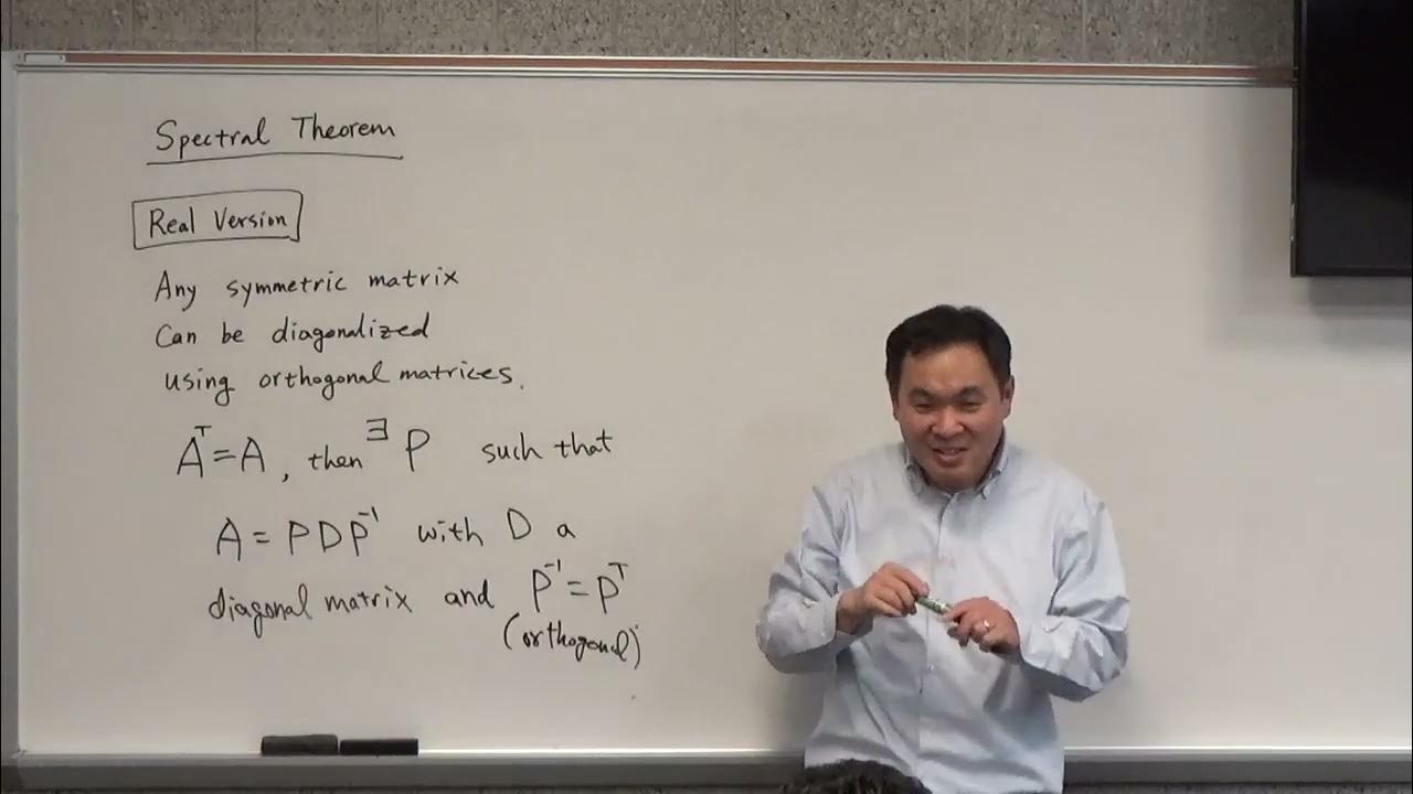 Spectral theorem for matrices - YouTube