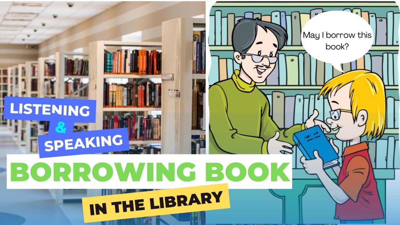 Borrowing Book (Conversation in the Library) - YouTube