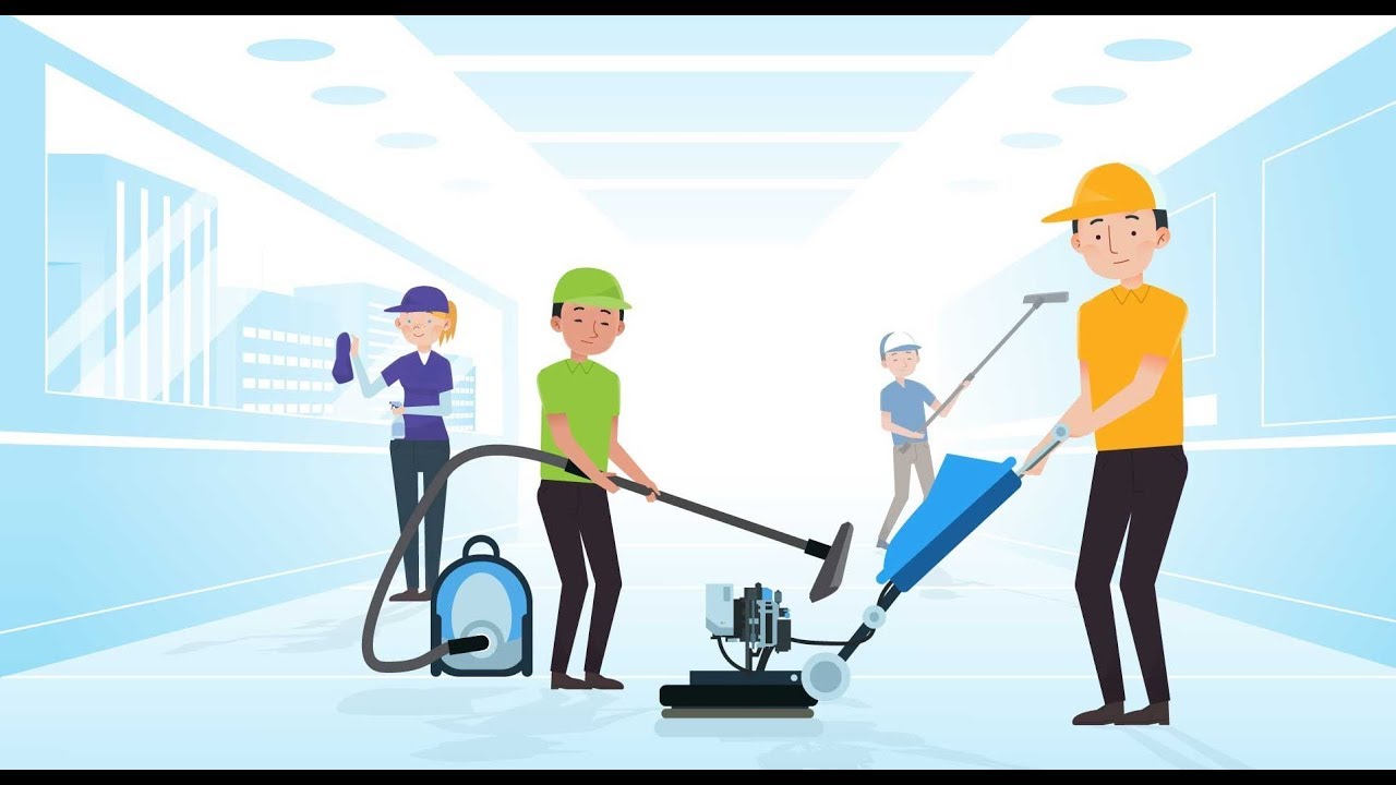 Explainer Video for Pro Squared Janitorial Services | Animated Cartoon ...