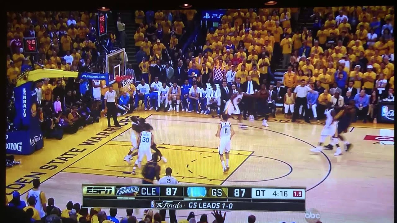 LeBron bricks shot in OT in gm 2 NBA finals! - YouTube