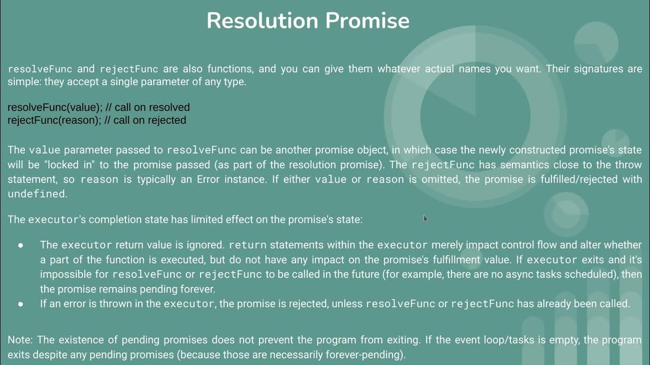 This is 40th video of javascript tutorial about resolution promise ...