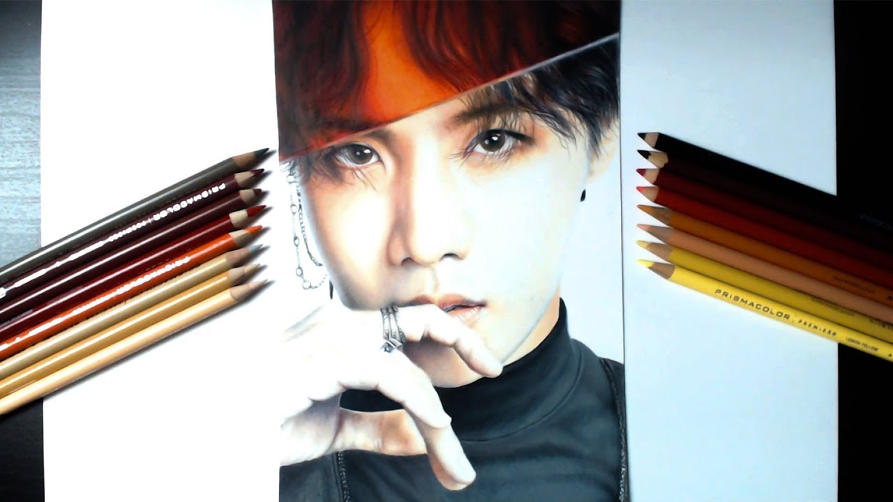 BTS - JHOPE DRAWING TIMELAPSE - YouTube