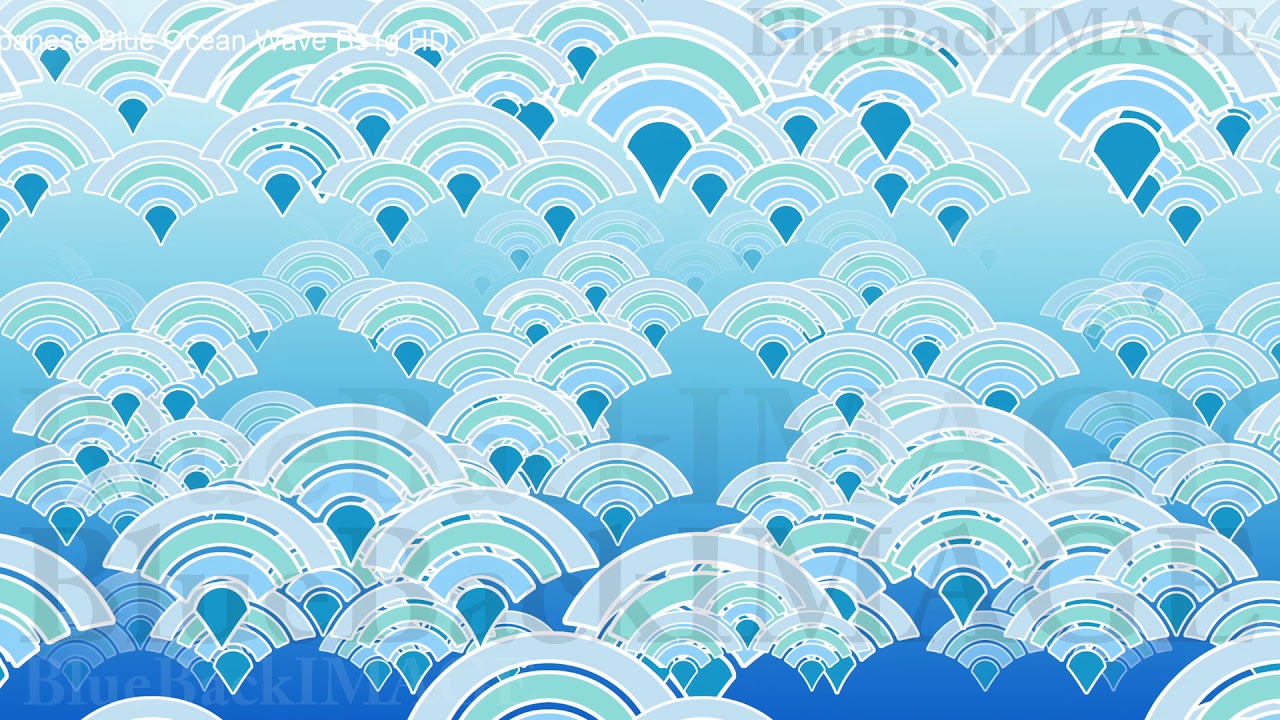 Stock Footage Japanese oriental water ocean wave pattern traditional ...