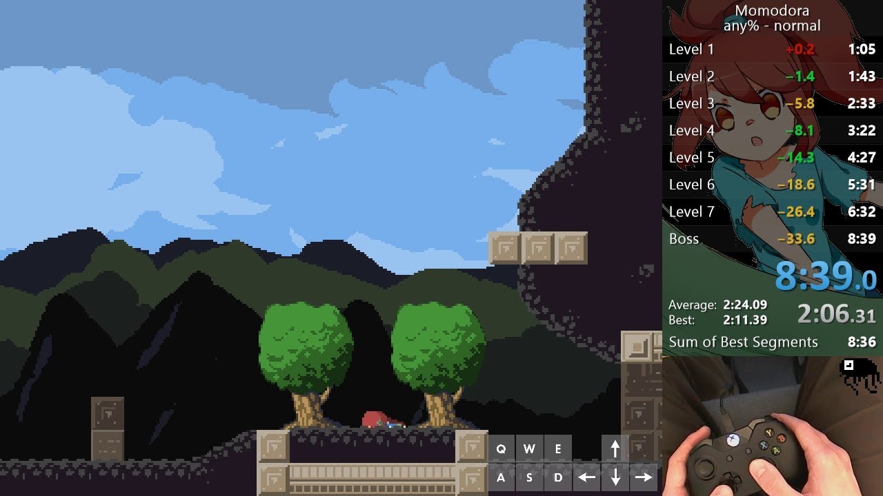 Momodora 1 normal speedrun in 08:39 RTA #WR - YouTube